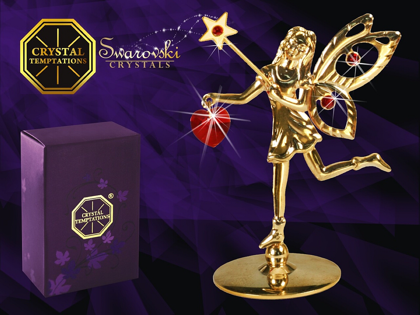 Engel met swarovski kristallen - Crystal-online de webshop met het ...